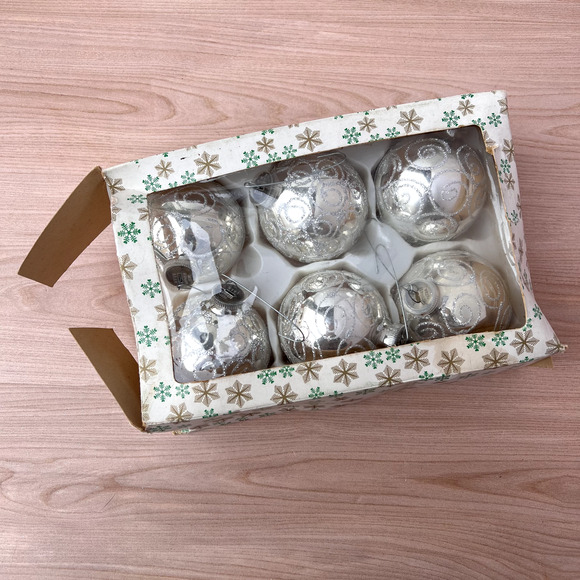 Eaton | Holiday | Vintage Eatons Christmas Ornaments West Germany Glass ...